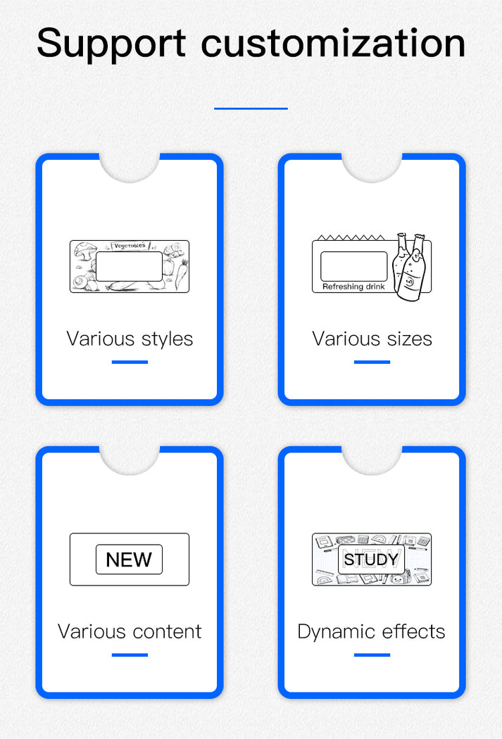 Customizable Animated E-paper Display Tags – Hipoink